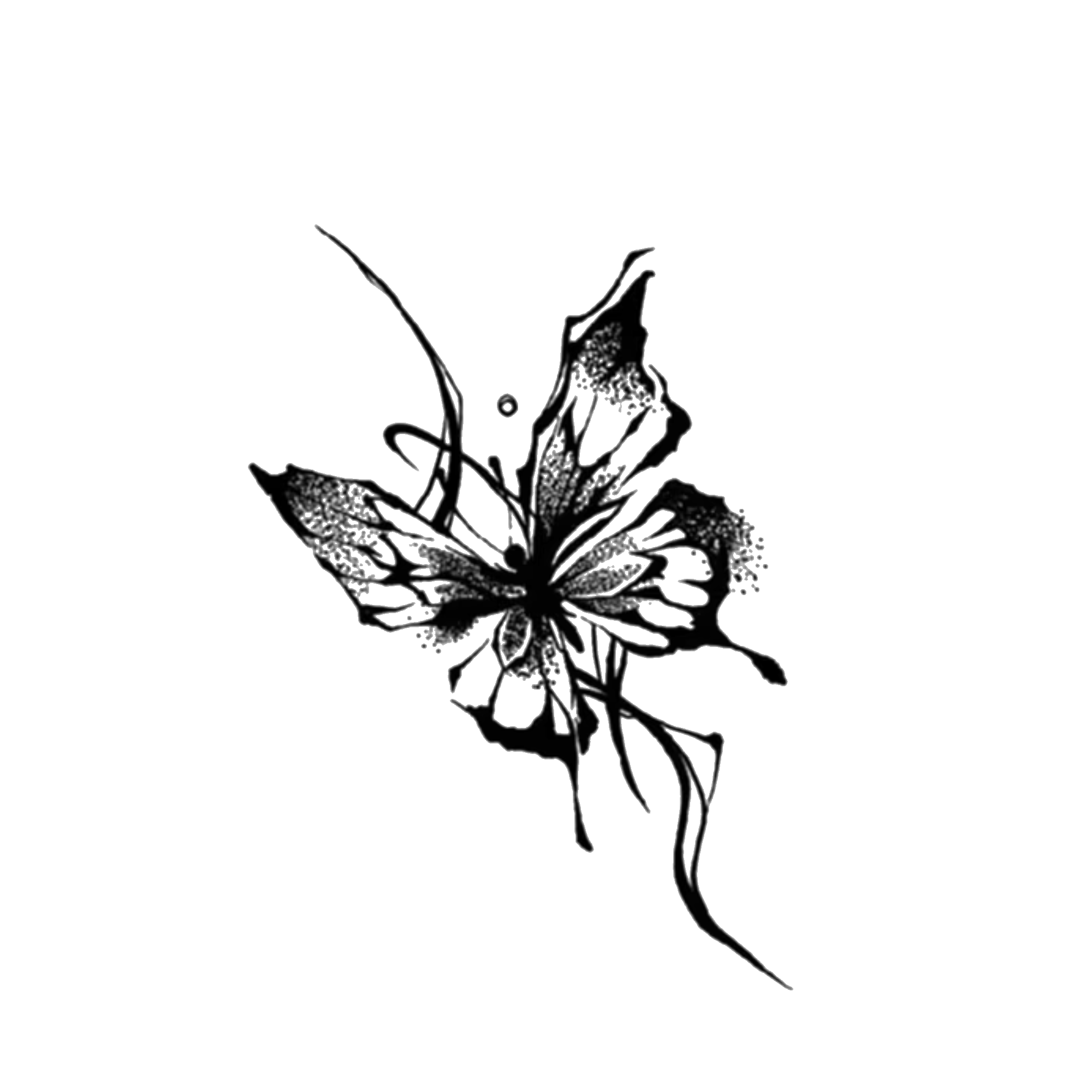 Graceful Flutter – Fade Away Tattoo Graceful Flutter – Fade Away Tattoo