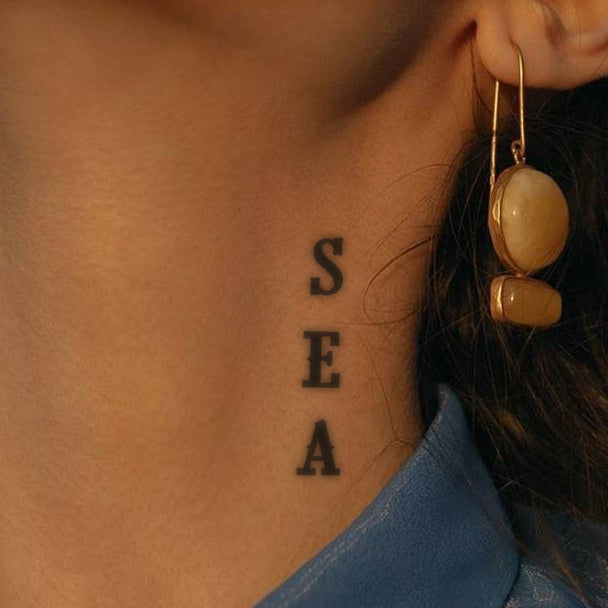 Letters Temporary Tattoo – Fade Away Tattoo