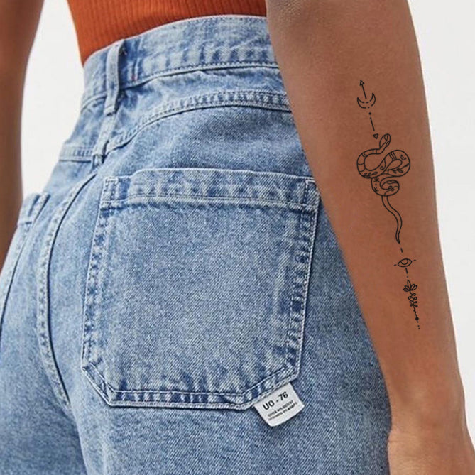 Snake Skin Patch Tattoo