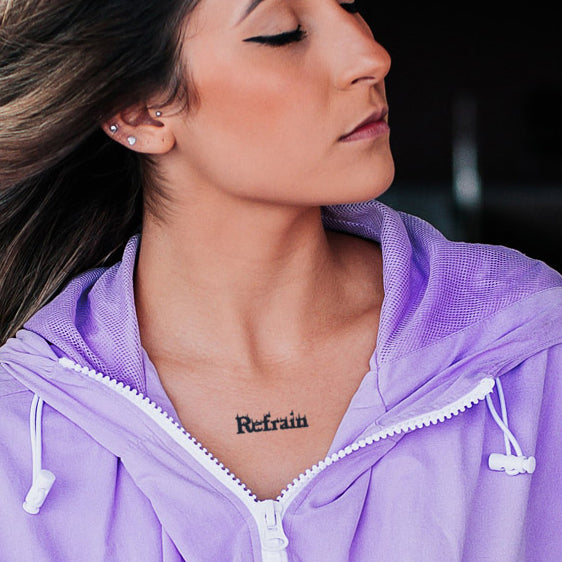 Refrain Temporary Tattoo – Fade Away Tattoo