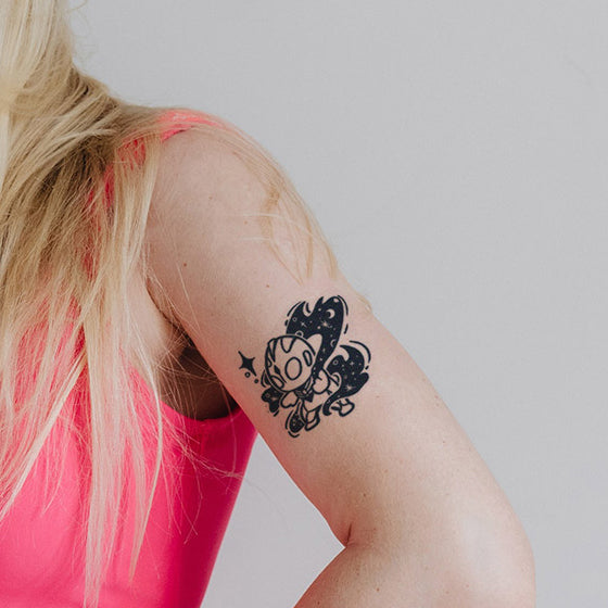 Cute Ultraman Temporary Tattoo – Fade Away Tattoo